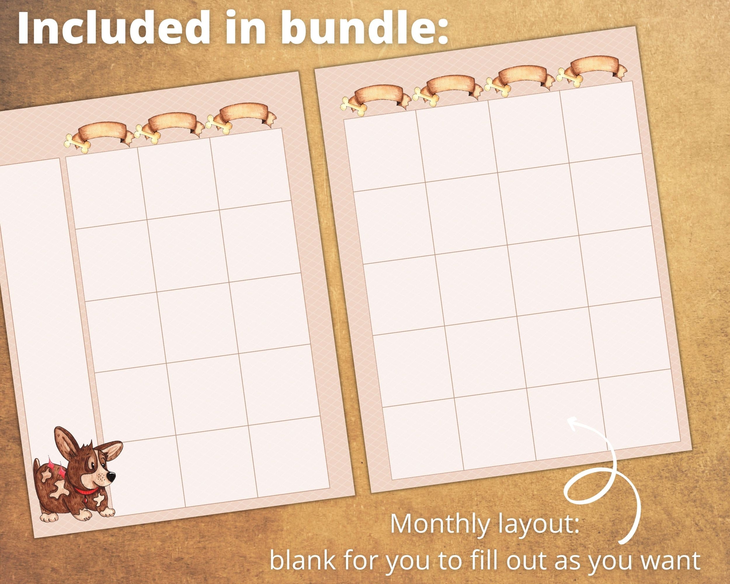 Happy Planner Classic Printable Bundle Monthly Layout Weekly Vertical ...