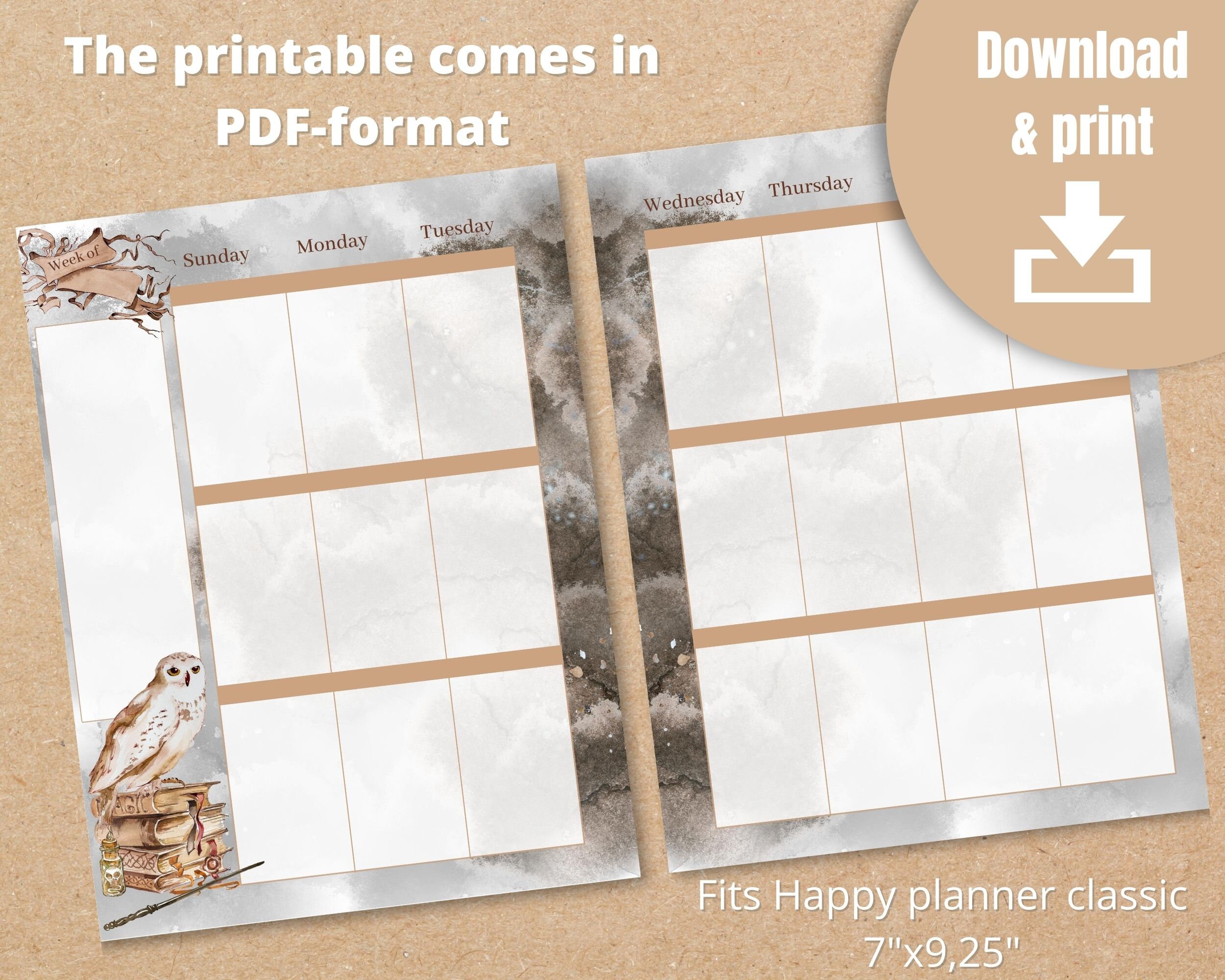 Magical Planner Inserts for Happy Planner Classic Printable - Etsy