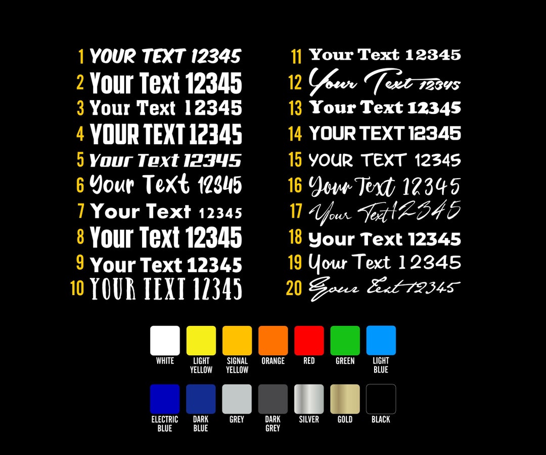 Personalized Stickers With Names in Vinyl Troquelado Letters ...