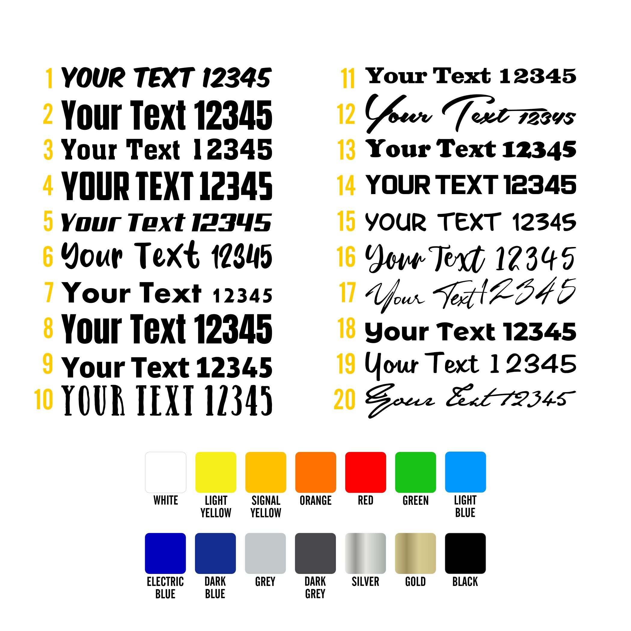 Personalized Stickers With Names in Vinyl Troquelado Letters ...