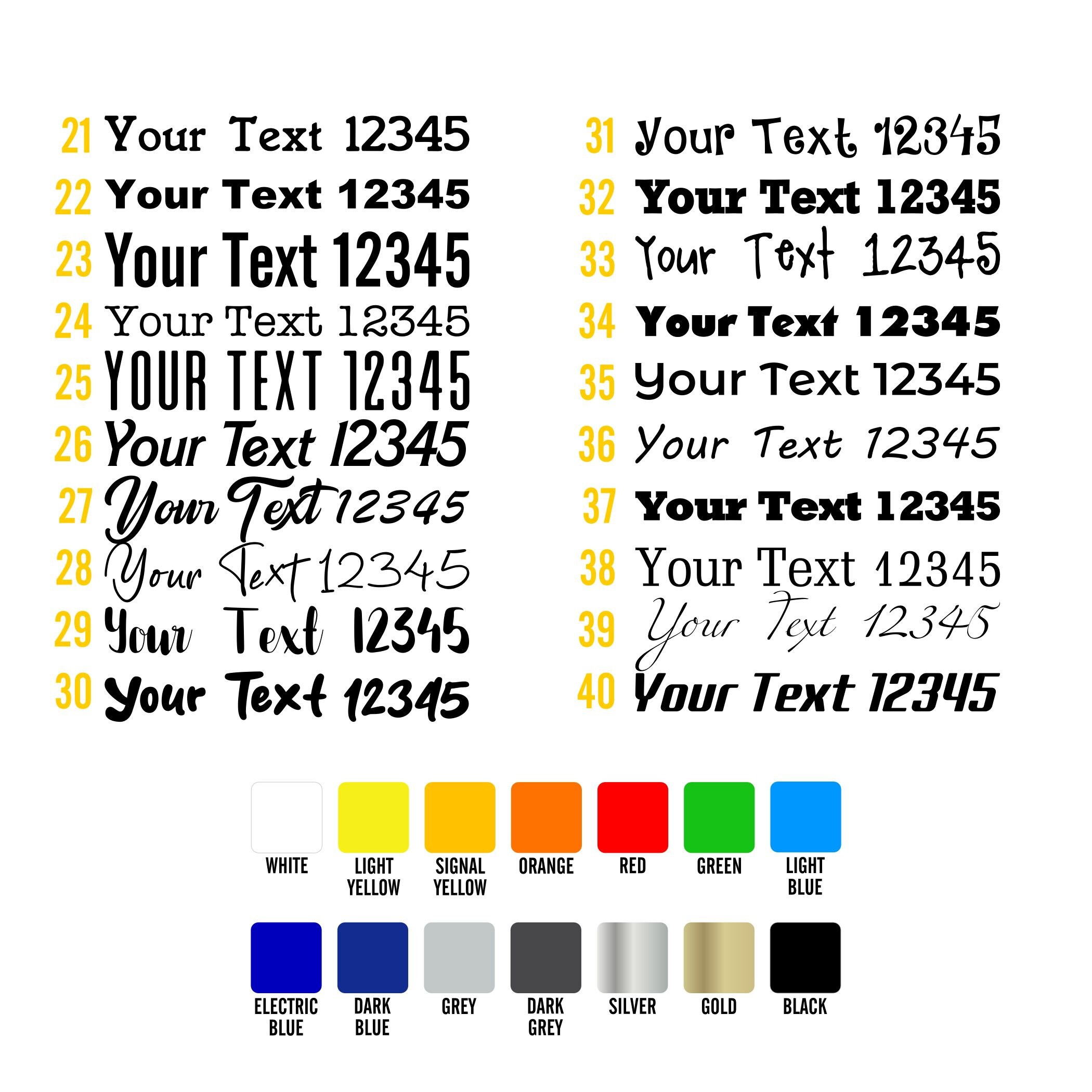 Personalized Stickers With Names in Vinyl Troquelado Letters ...