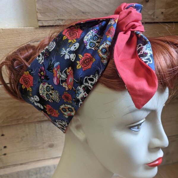 Mexican Print Head Scarf - Etsy