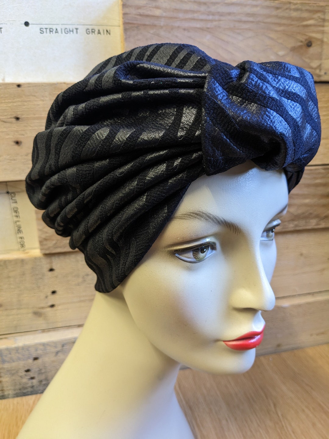Black Zebra Turban, Turban for Women, Headband, Chemo Hat, Chemo ...