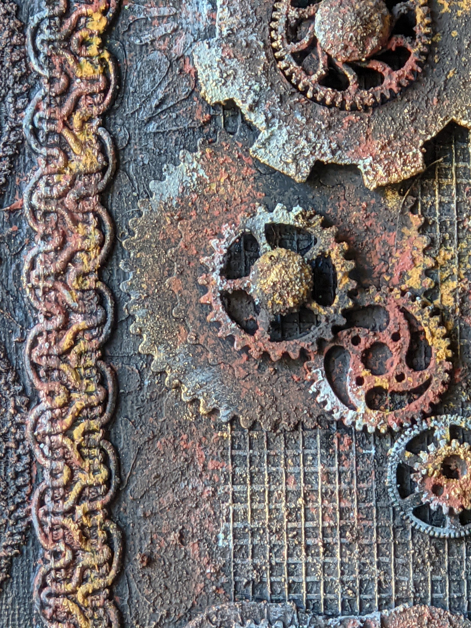 Steampunk Inspired Assemblage Canvas Steampunk Canvas Wall - Etsy