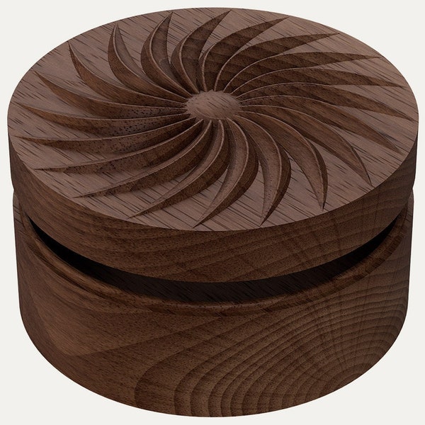 Round Wood Box - Etsy