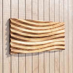 Smooth Flowing Wave Wall Art Panel. Downloadable STL File for CNC ...