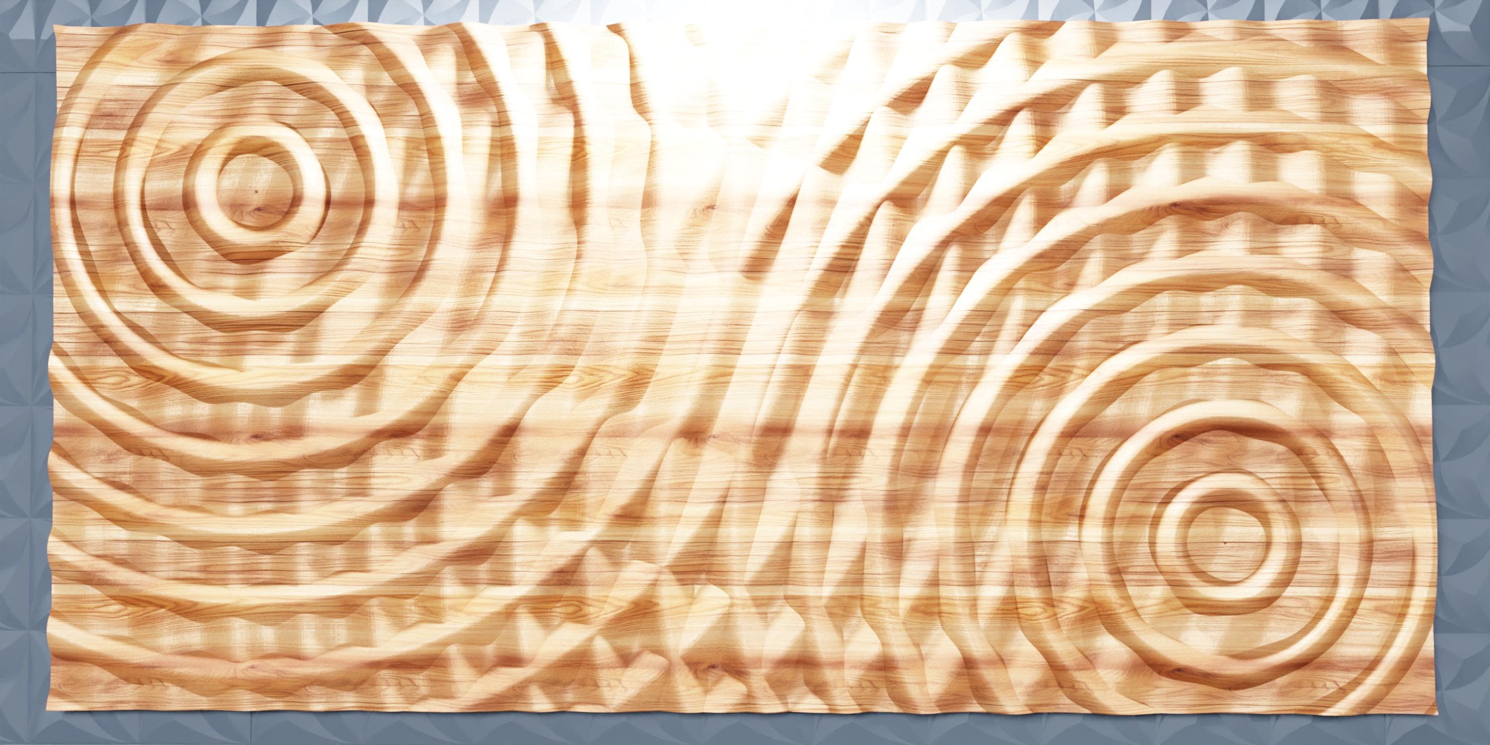 Water Ripple Wavy Wall Panel CNC STL File - Etsy