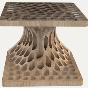 Artistic Voronoi End Table Stls & Plan Files for Cutting on a CNC ...