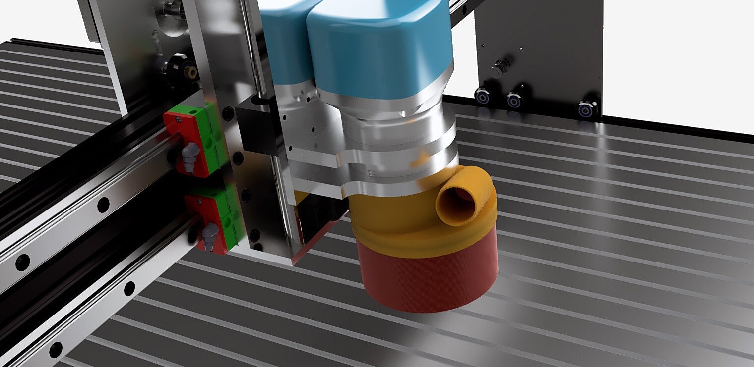 Innovative Modular Makita Router Cyclonic Dust Boot System for CNC. 3 ...