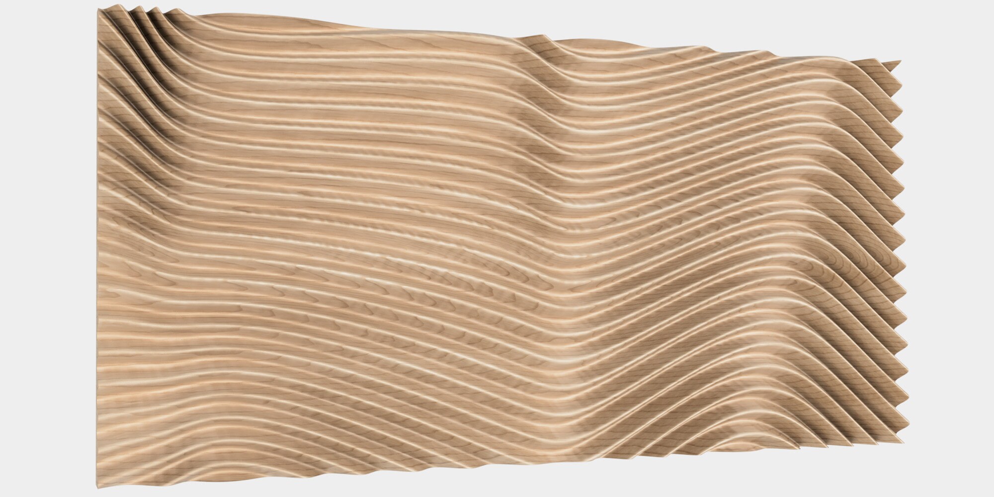 Superb Wave 3D Wall Art Panel. Downloadable STL File for CNC - Etsy