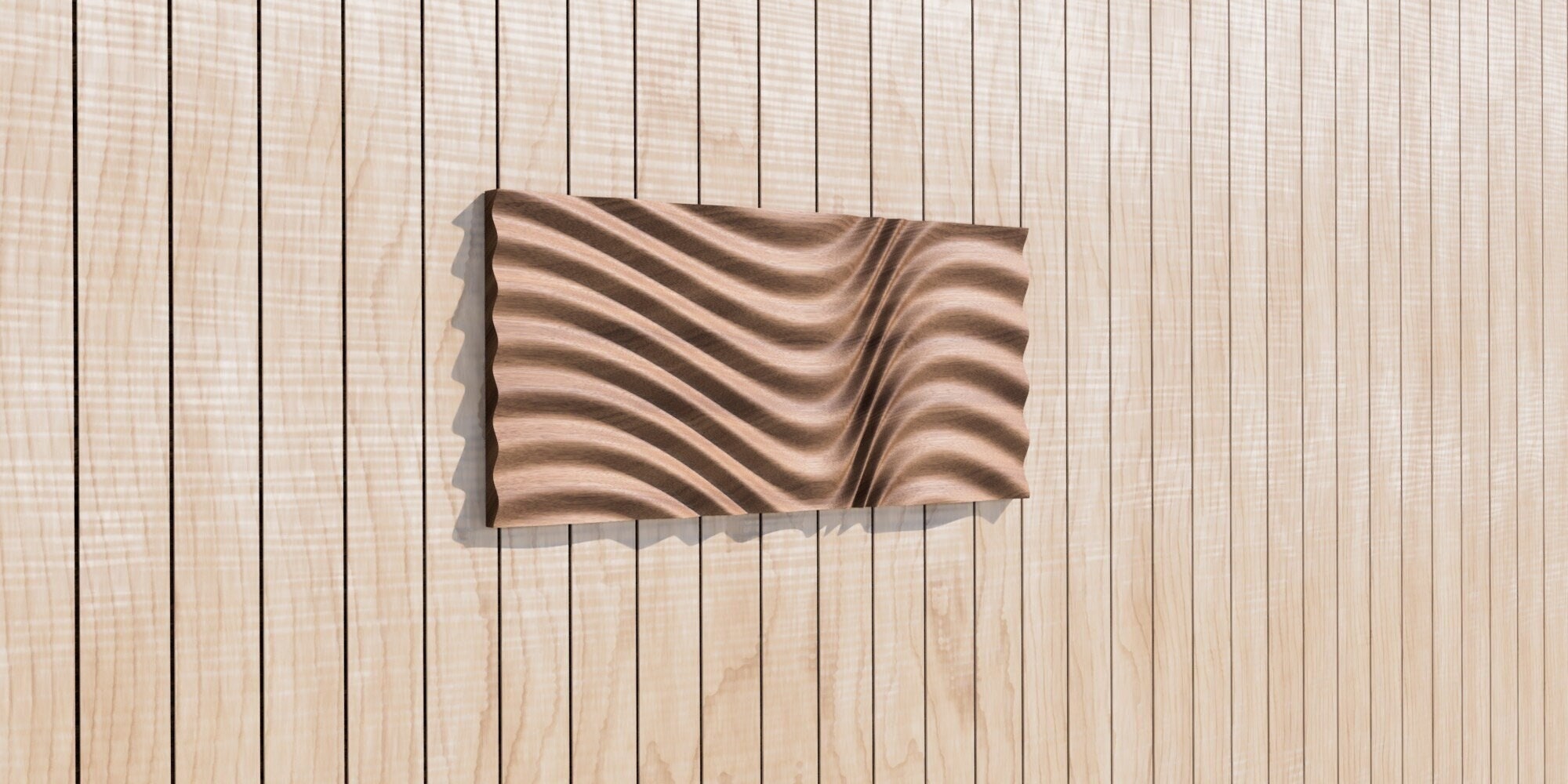 Digital CNC Wave Wall Panel Art Download - Instant Downloadable Design ...
