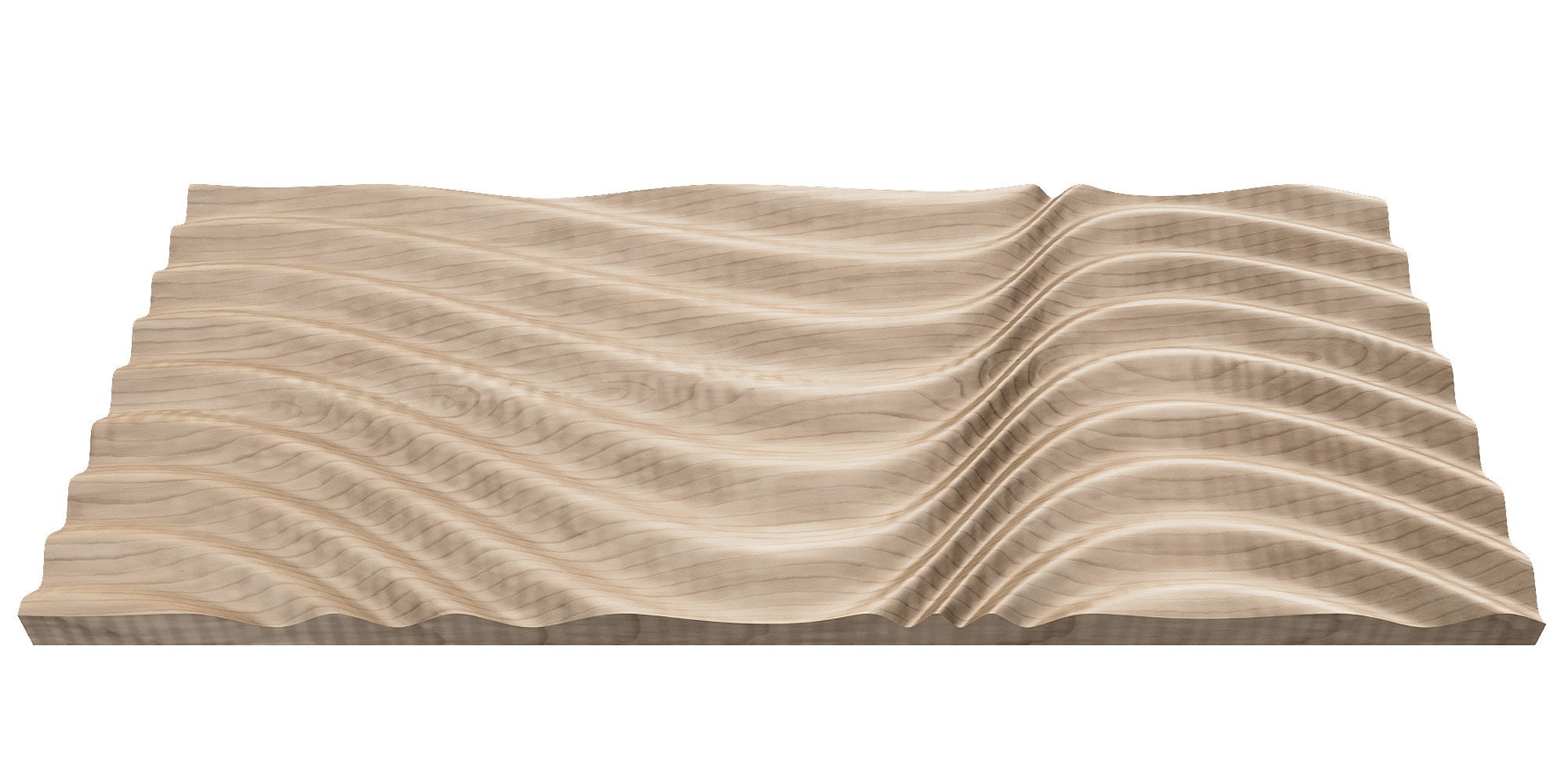 Digital CNC Wave Wall Panel Art Download - Instant Downloadable Design ...