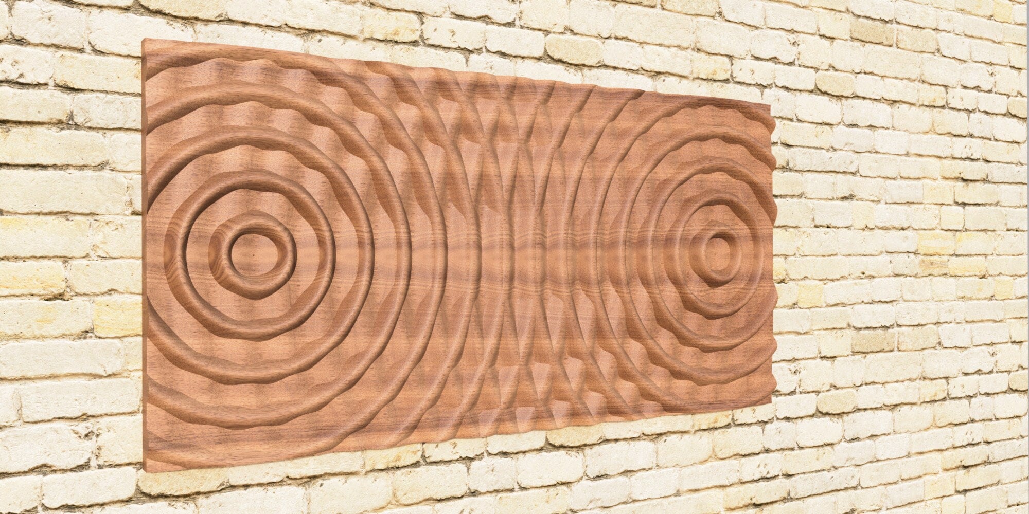 Colliding Ripples Wave Panel Art. Downloadable Digital File for CNC ...