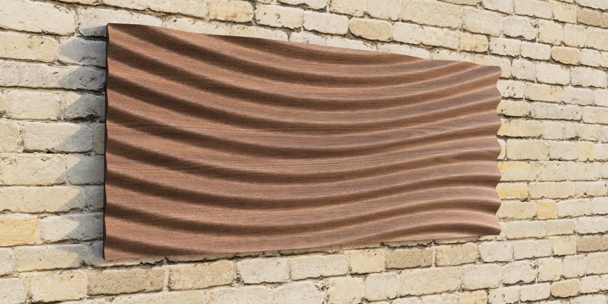 Smooth Flowing Wave Wall Art Panel. Downloadable STL File for CNC ...