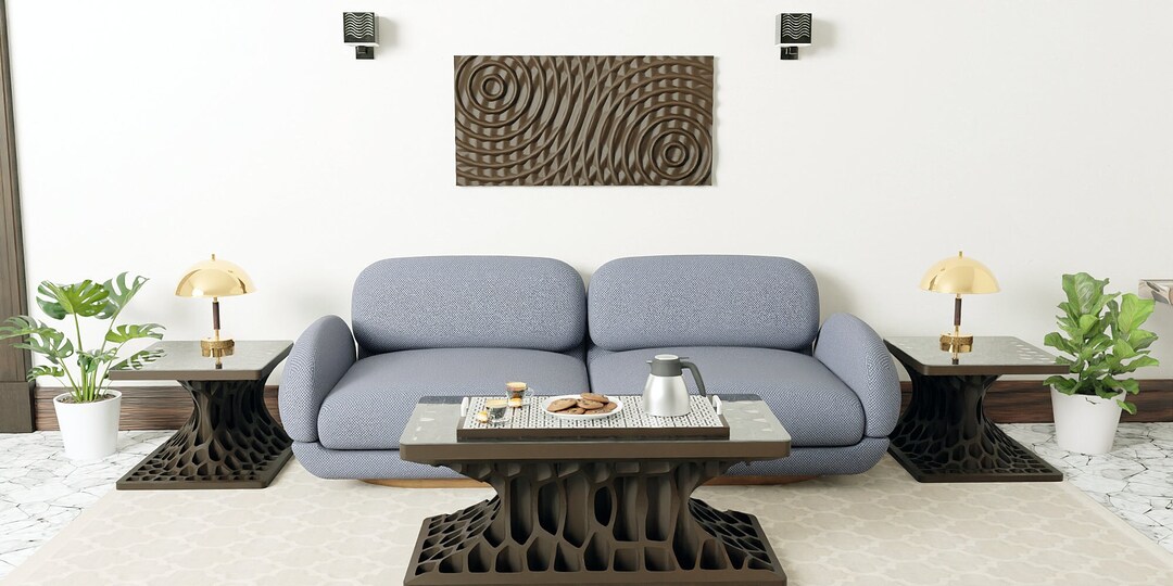 Water Ripples Wave Panel Art. Digital Download STL File for CNC Carving ...