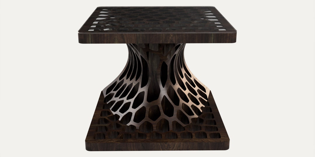 Artistic Voronoi End Table Stls & Plan Files for Cutting on a CNC ...