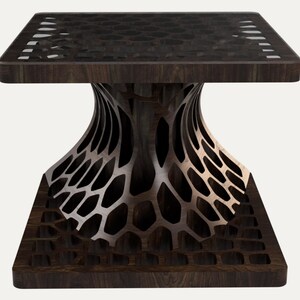Artistic Voronoi End Table Stls & Plan Files for Cutting on a CNC ...