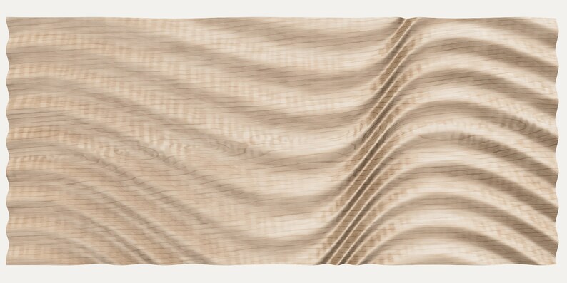 Digital CNC Wave Wall Panel Art Download Instant Downloadable Design ...