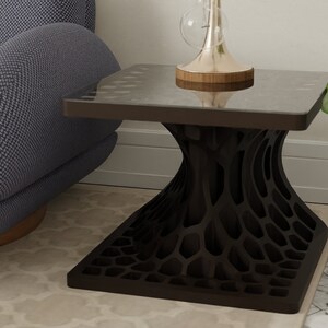 Artistic Voronoi End Table Stls & Plan Files for Cutting on a CNC ...