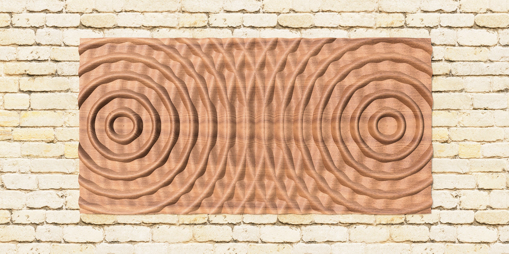 Colliding Ripples Wave Panel Art. Downloadable Digital File for CNC ...
