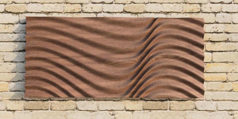 Digital CNC Wave Wall Panel Art Download - Instant Downloadable Design ...