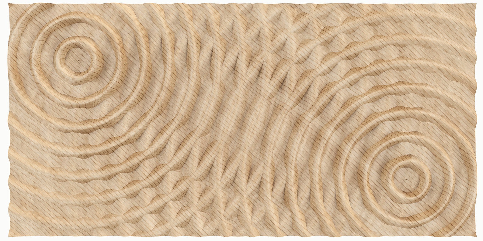 Water Ripples Wave Panel Art. Digital Download STL File for CNC Carving ...