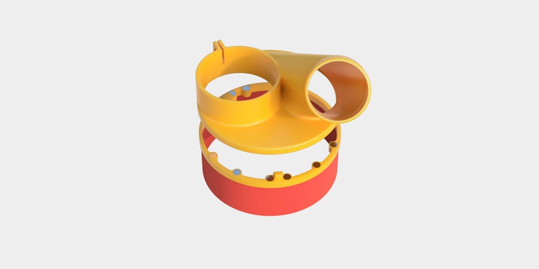 Innovative Modular Cyclonic Dust Boot System for 80mm CNC Router. STL ...