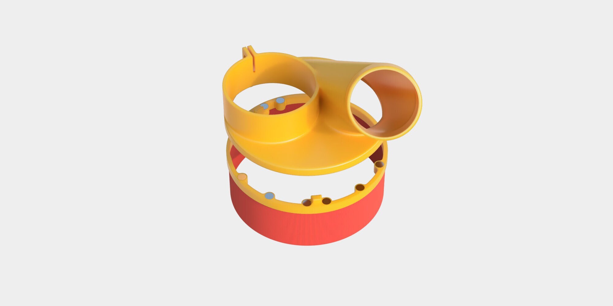 Innovative Modular Cyclonic Dust Boot System for 80mm CNC Router. STL ...