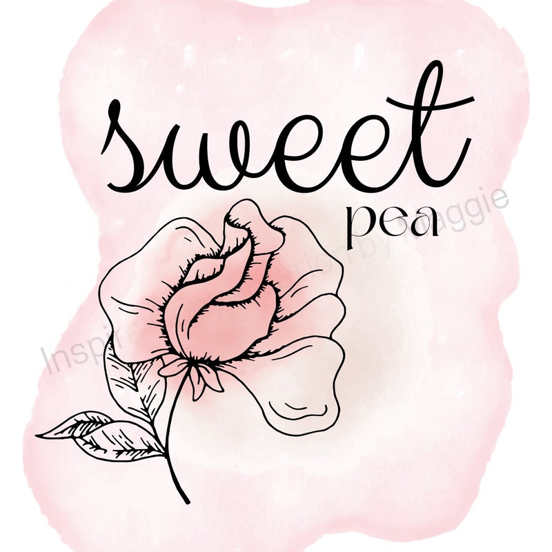 Sweet Pea Embroidery Designs - Etsy