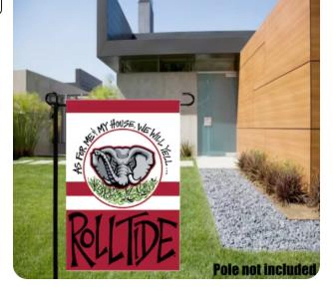 Alabama Yard Flag - 2 Sided // 12 X 18 Flag (flag Pole Not Included ...