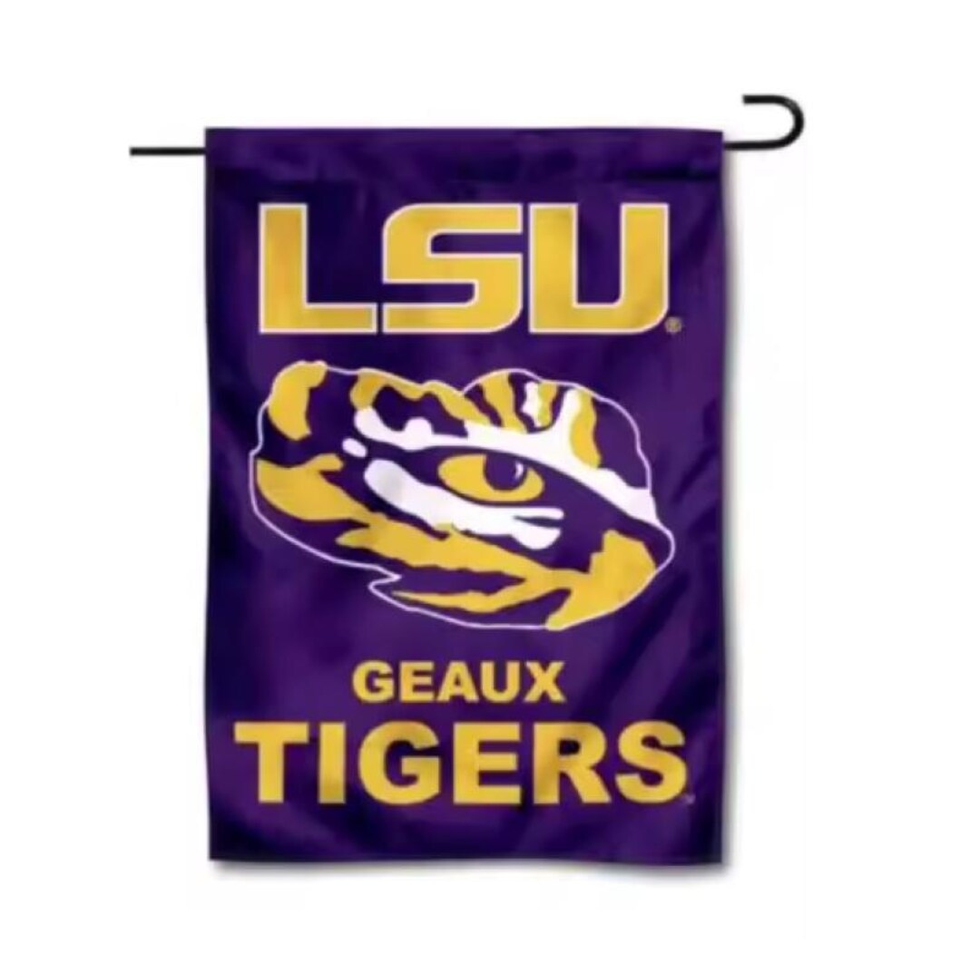LSU Yard Flag - 2 Sided // 12 X 18 (flag Pole Not Included) - Louisiana ...