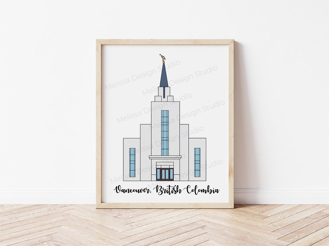 Vancouver, British Columbia LDS Temple - 8x10 Digital Download of ...