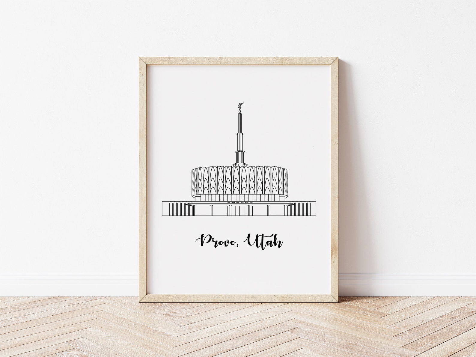 Provo, Utah LDS Temple - 8x10 Print of Digital Drawing - Wall Art - Etsy