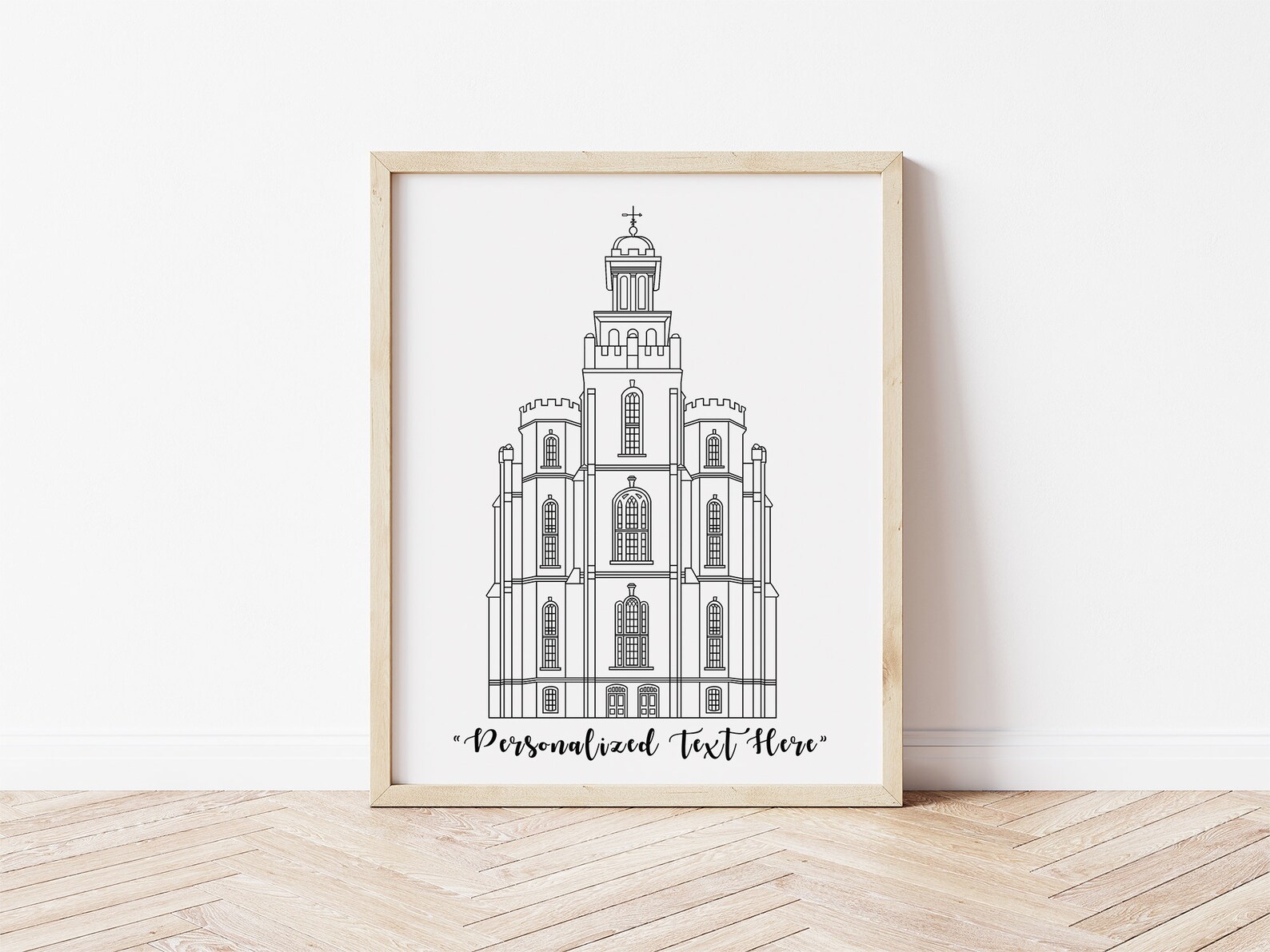 Logan, Utah LDS Temple - 8x10 Print of Digital Drawing - Wall Art - Etsy