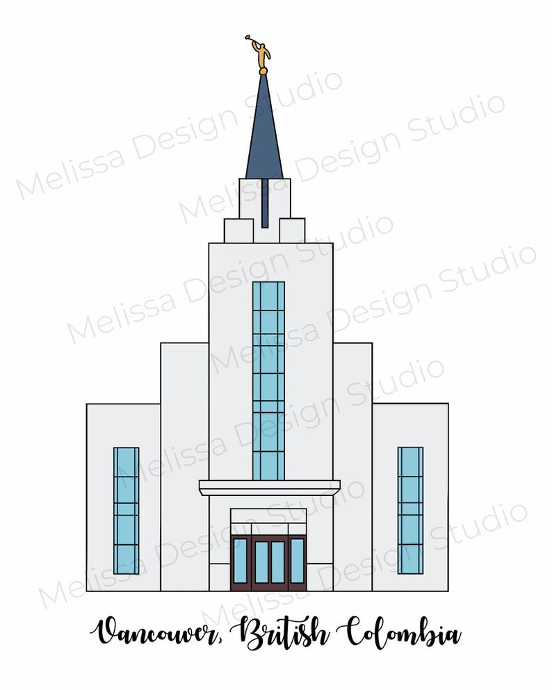 Vancouver, British Columbia LDS Temple - 8x10 Digital Download of ...