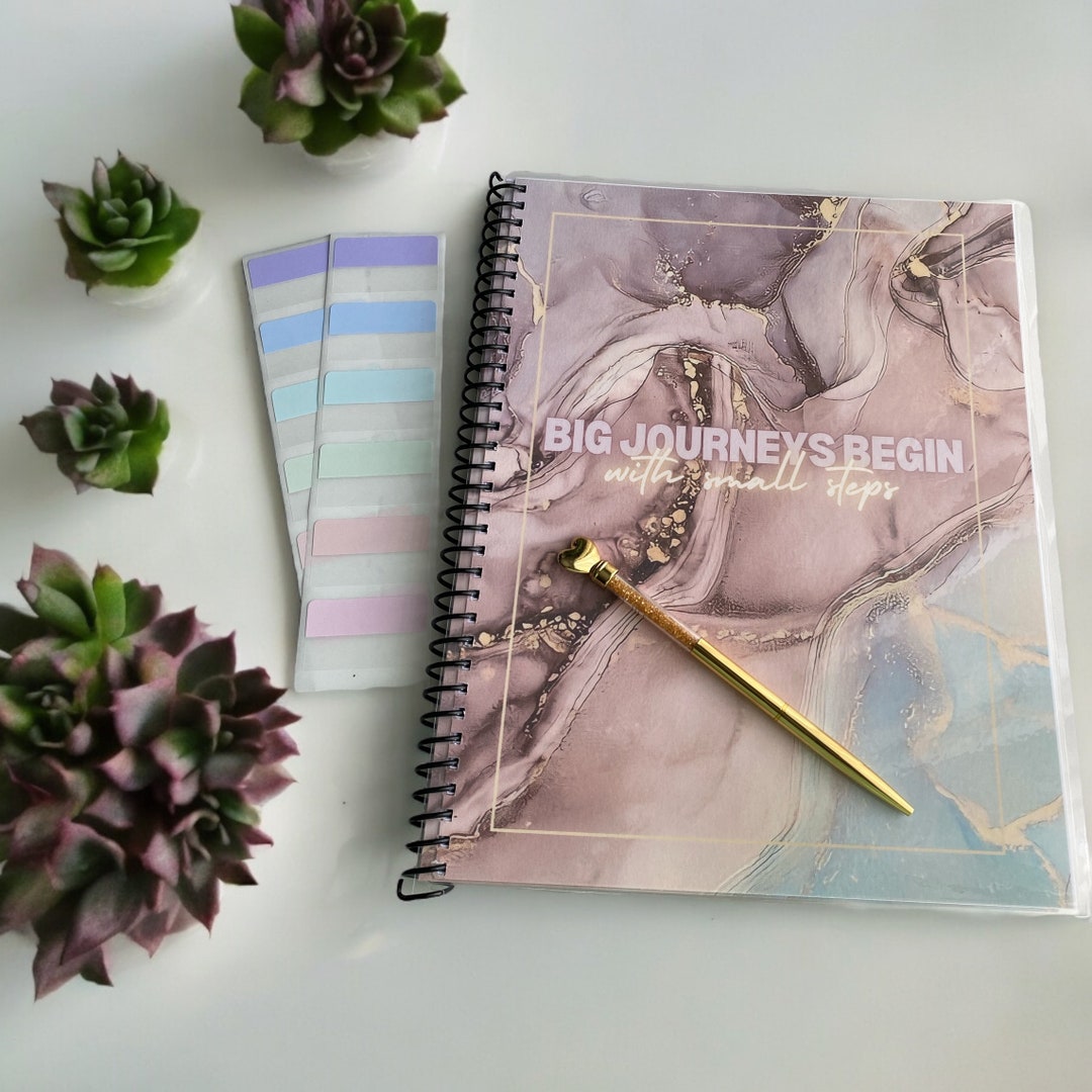 Dotted Grid Journal: 8.5x11 Spiral Notebook With Gold Pen - Etsy
