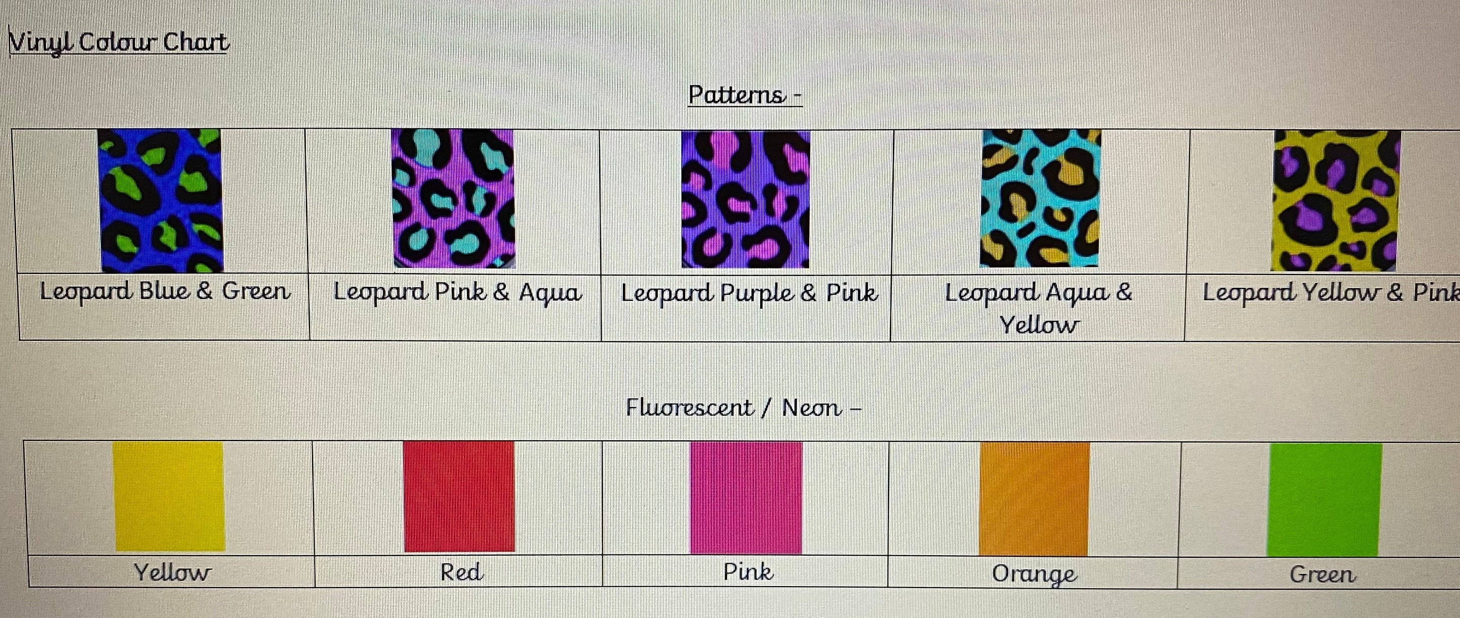 Personalised Leopard Print Name Label Vinyl Decal Vinyl | Etsy