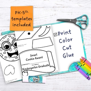 Smart Cookie Award Craft, Kids Printable Craft Template, Graduation ...