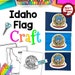 Idaho Flag Craft, Kids Printable Craft Template, Idaho State Symbols ...
