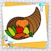 Fall Harvest Cornucopia, Kids Printable Craft Template, Fall/autumn ...