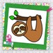 Sloth Craft, Kids Printable Craft Template, Zoo Animal Craft, Letter S ...