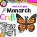 Printable Kids Monarch Butterfly Craft Template, Insect Craft, Spring ...