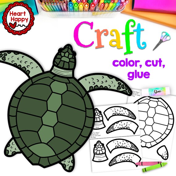 Sea Turtle Template Printable Craft