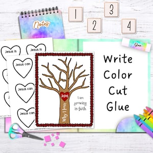 Religious Craft, Kids Printable Craft Template, Vacation Bible School ...