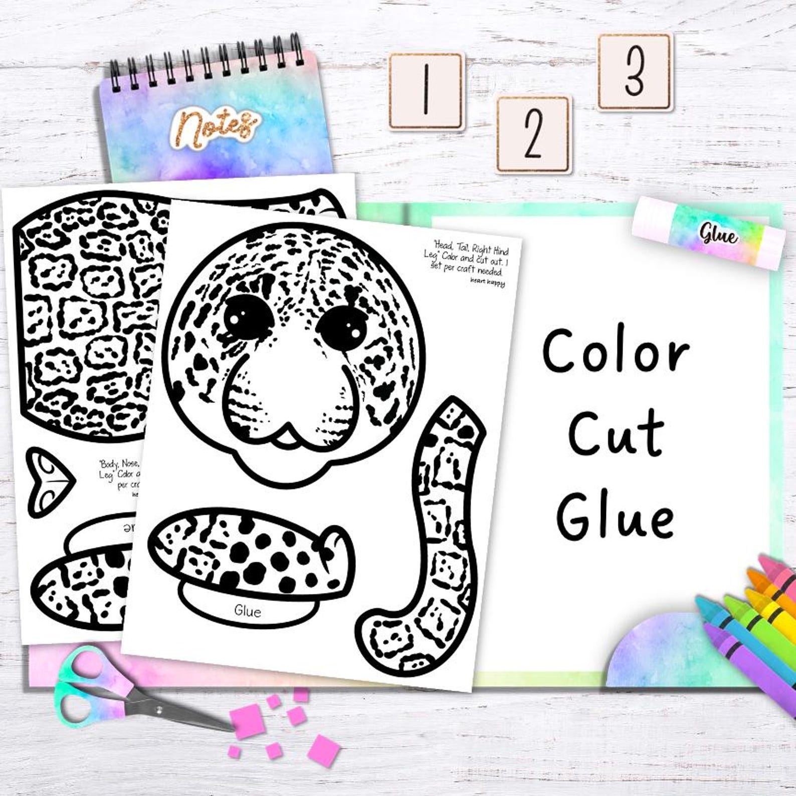 Jaguar Craft, Kids Printable Craft Template, Letter J, Zoo Animals ...