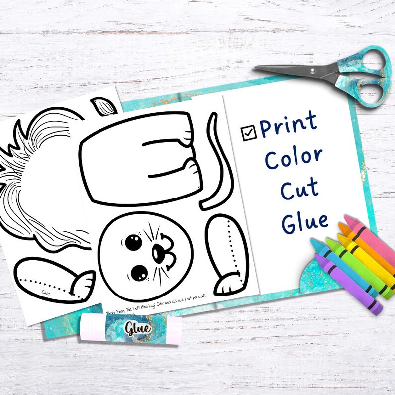 Lion Craft, Kids Printable Craft Template, Zoo Animal Craft, Letter L ...