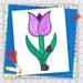 Printable Kids Tulip Craft Template, Garden Craft, Flower Craft, Spring ...
