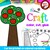 Grapes Craft, Kids Printable Craft Template, Fruit Craft, North ...