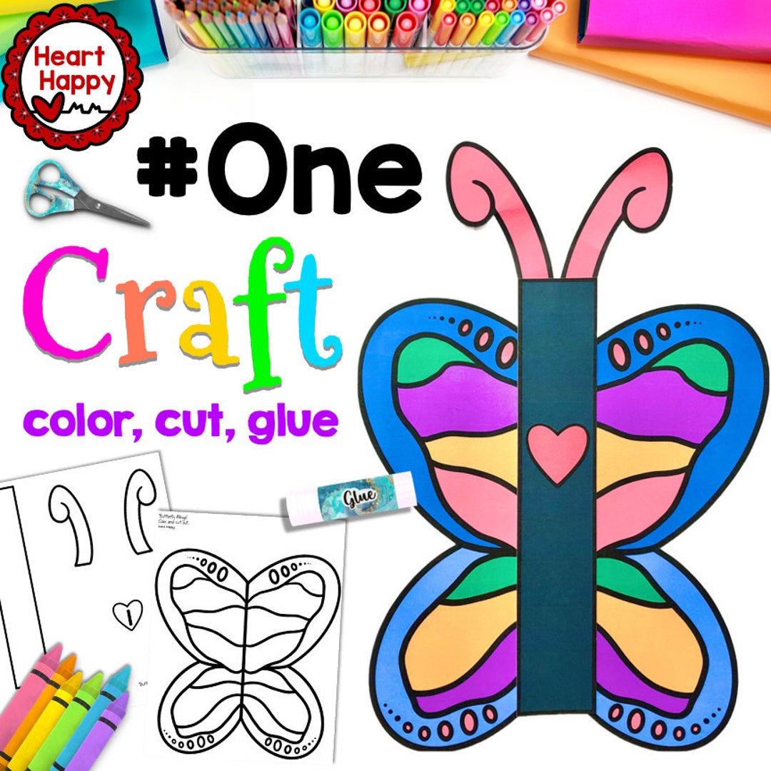Number One Craft, Kids Printable Craft Template, Number Recognition ...