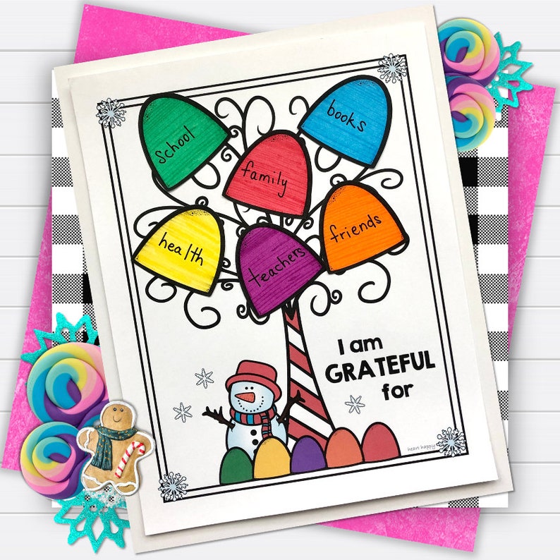Grateful Tree Kids Printable Craft Template , Winter Paper Craft ...